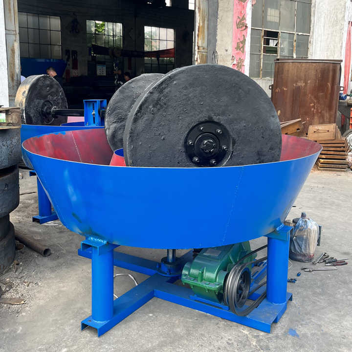 Africa Market Stone Gold Ore Two Rollers Grinding Wet Pan Mill Machine ...