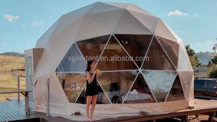 7m Diameter Outdoor Igloo Geodesic Dome Resort Hotel House Luxury ...