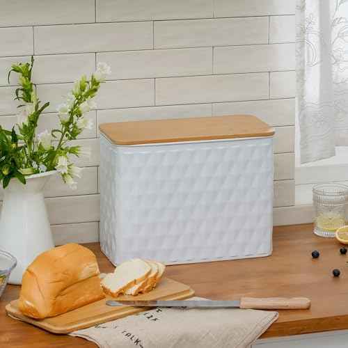 Extra Large Bread Box for Kitchen Countertop Corner Breadbox for ...