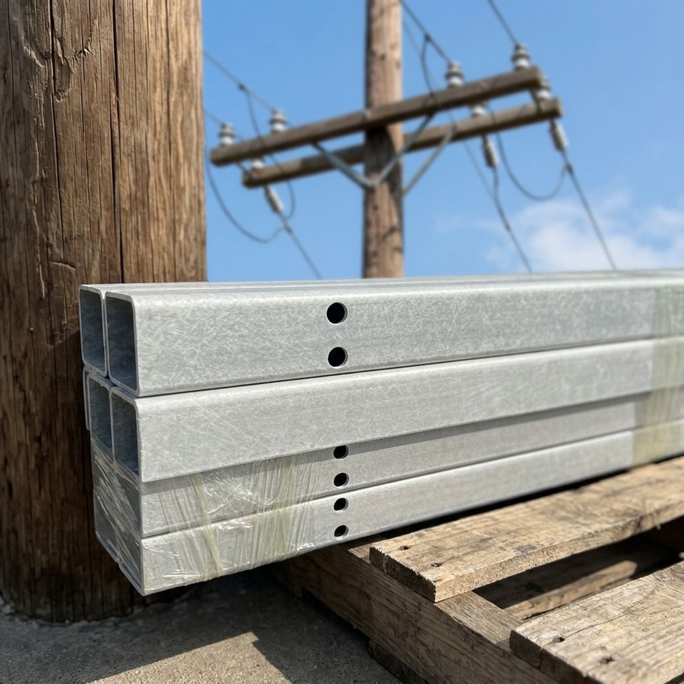 Pultruded Fiberglass Cross Arm for Power Grid Infrastructure Non ...