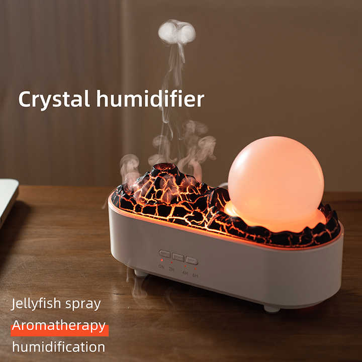 Portable Fire Flame Aroma Diffuser Spray Cool Mist Mini Air Humidifier ...