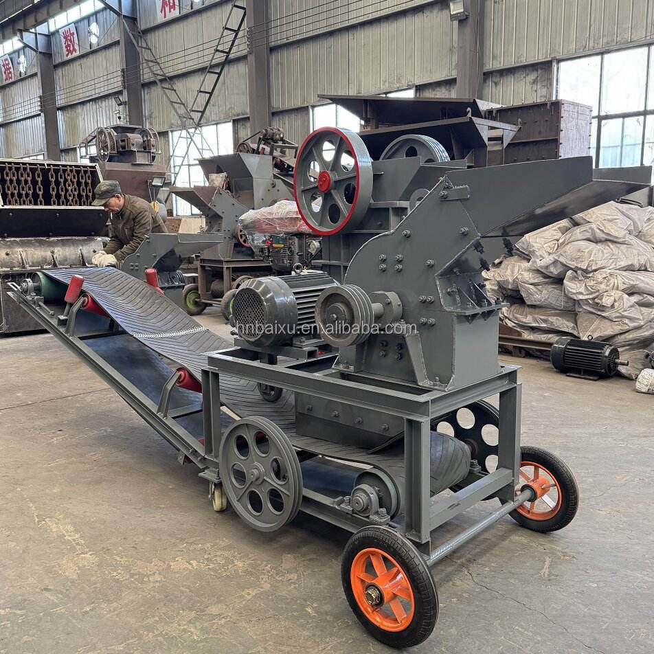 Mobile Electric Concrete Hammer Crusher Pc-400*300 Construction Waste ...