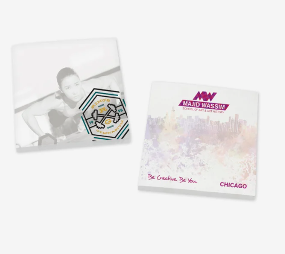 Premium Custom Logo Imprinted Adhesive Sticky Note Pads 50 Sheets 3 X 3 ...