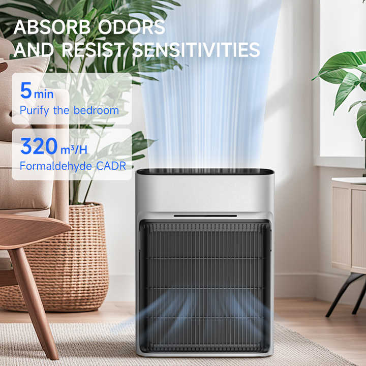 Air Purify Fresh Air Stand Floor Air Purifier CADR 320m³/H Home Use 40 ...