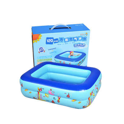 PVC Inflatable Baby Bath Pool - Portable Blue SPA Pool