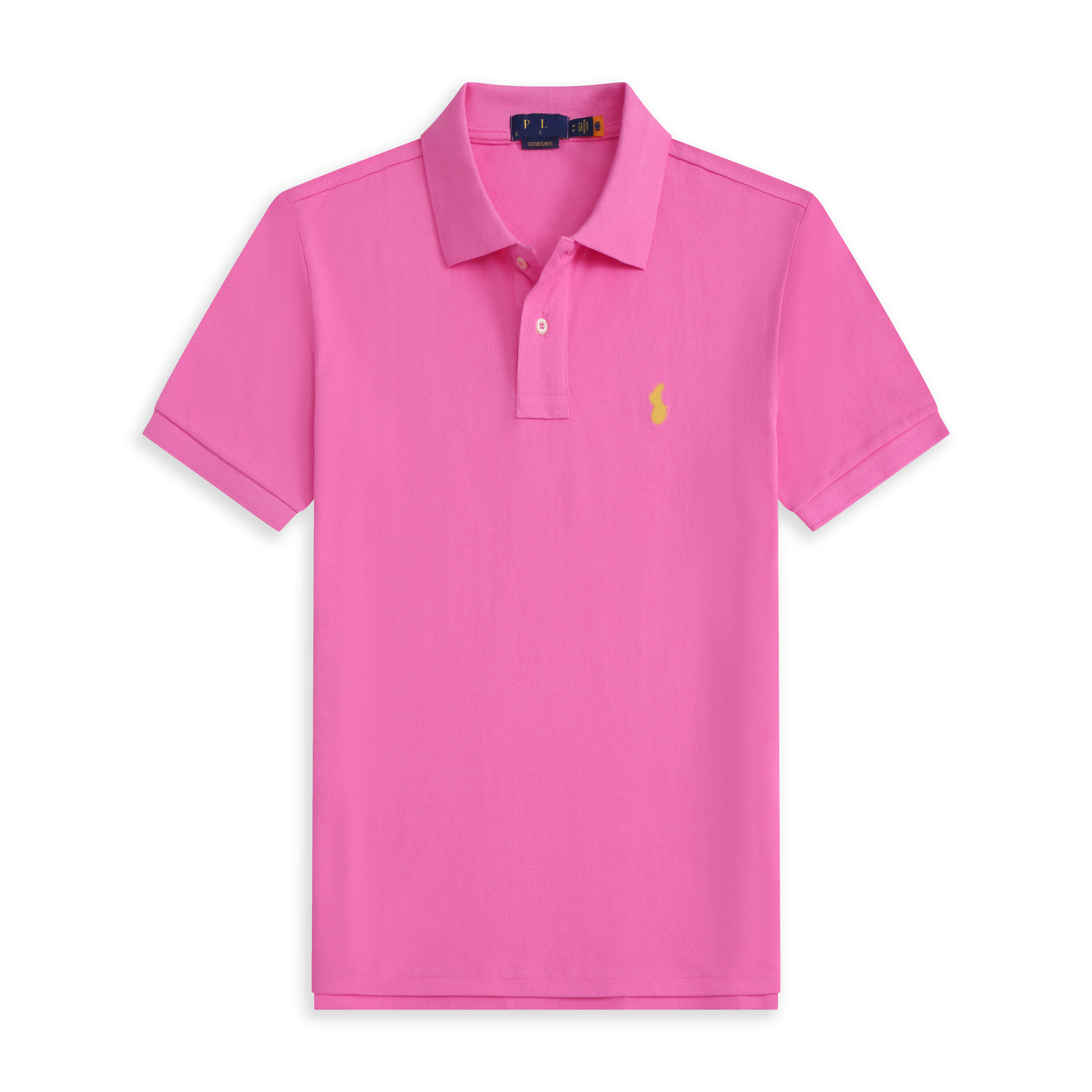 Solid Color Embroidered LOGO Casual Polo Shirt Wholesale Men's Cotton ...