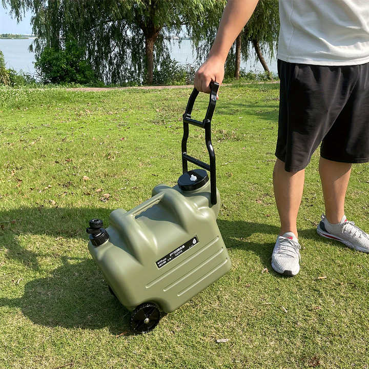 GREENSIDE 28L Rolling Wheel Portable Water Tank Refillable Camping ...
