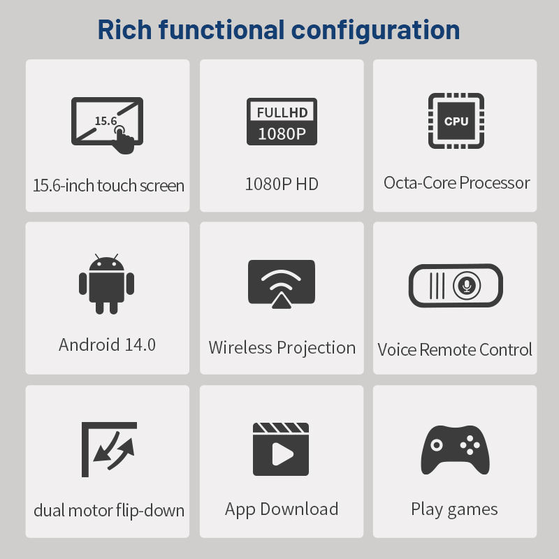 15.6 inch car monitor with tv Android Headrest Monitor Car ...