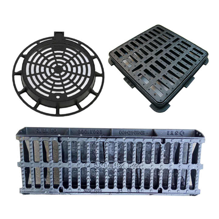 SYI Heavy Duty D400 Gully Grating Ductile Iron V-Shape or Flat Top ...