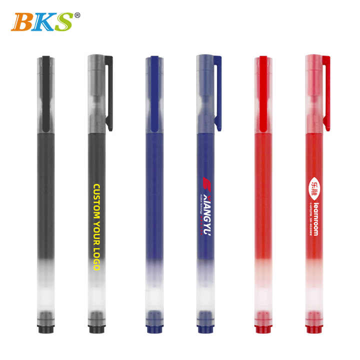 Sleek Multicolored 0.5mm Gel Pens Blue and Red Ink Plastic Material ...