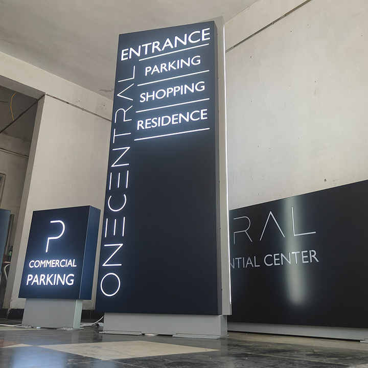 Store Outdoor Double Side Entrance Signage Led Light 3D Outdoor ...