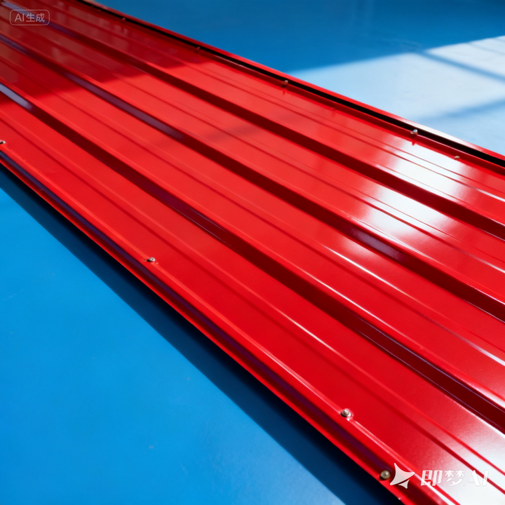 Red Color Coated Cold Rolled Corrugated Galvanized Steel Roofing Sheets ...
