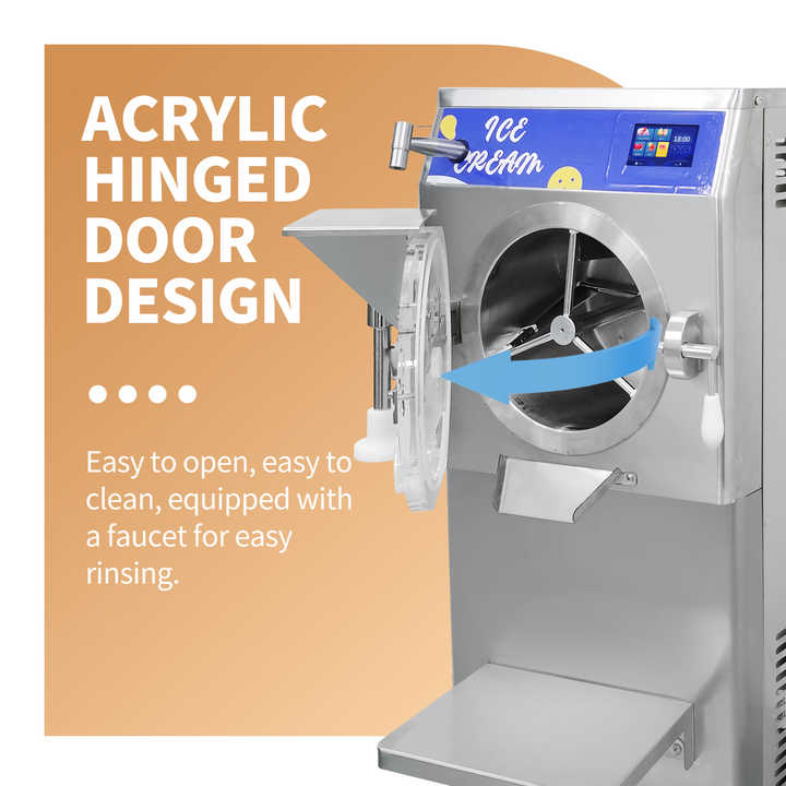 Gelato Ice Making Machine Commercial Batch Freezer Hard Ice Creme Maker Ice Cream Maker Machine ...