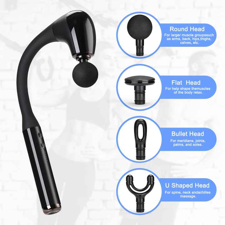 Professional Massage Hammer Long Handled Fascia Gun Muscle Therapy ...