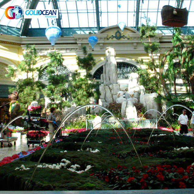 Arc Shape Transparent Complete Water Column Laminar Water Jet Fountain