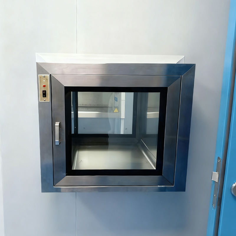 CE Certified Cleanroom Pass Through Window Stainless Steel Interlock ...
