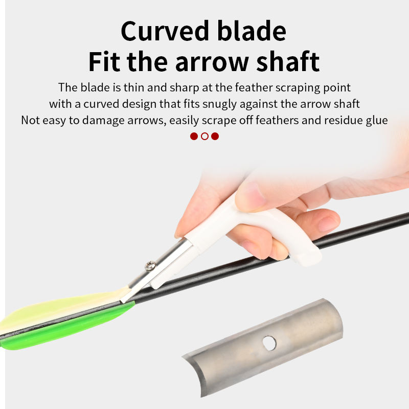 STARCN Archery Fiberglass Carbon Arrow Shaft Cleanse Tool Curved Scrap ...