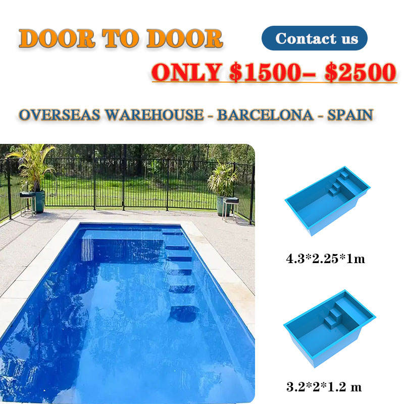 Customized Fiberglass Swim Spa Pool Shell for Garden