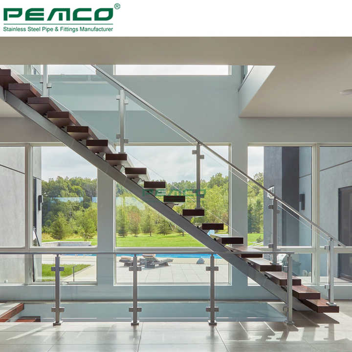 Foshan Modern Wooden Staircase Floating Straight Stairs Customized ...