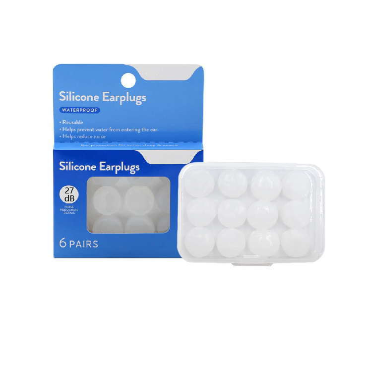Soft Silicone Disposable Earplugs Sleep-Grade 27dB Noise Cancelling ...