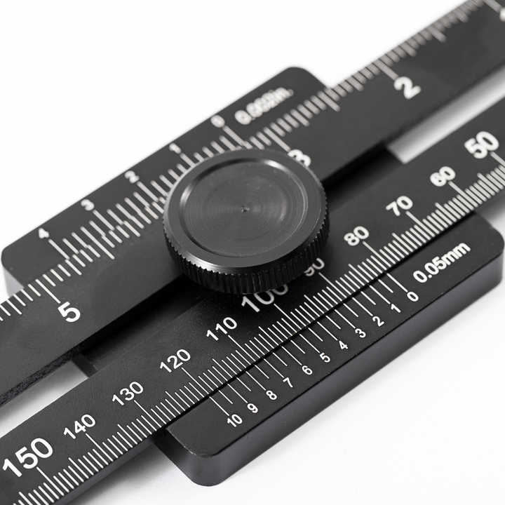 DASQUA 250mm Marking Gauge with Flat Slide Rule - High Quality Aluminum