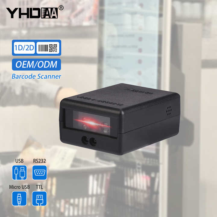 QR Code Scanning Module USB and TTL Serial Port Barcode Scanner Identification Module Bar Code ...