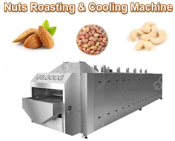 Full Automatic Cashew Nut Roast Cacao Roasting Groundnut Cocoa Nuts Peanut Roaster Machine for ...