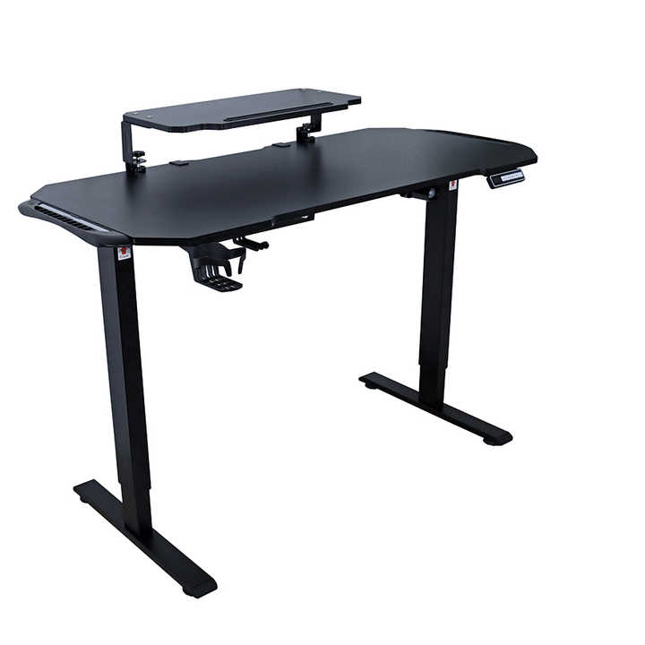 Large SingleMotor Electric Lifting Esports Table Colorful Black Purple ...