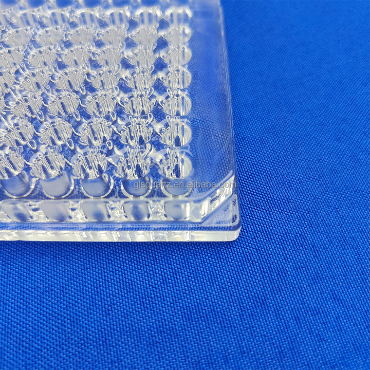 Hot Sale High UV Transmission Round Quartz 96 Well Plate Disc Fused ...
