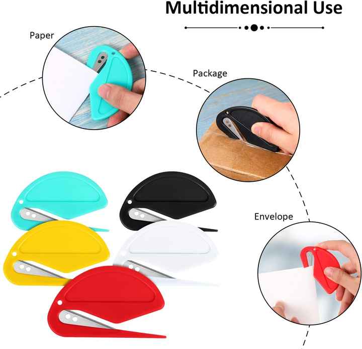 Custom Logo Letter Opener Envelope Slitter Opener Plastic Paper Knife ...