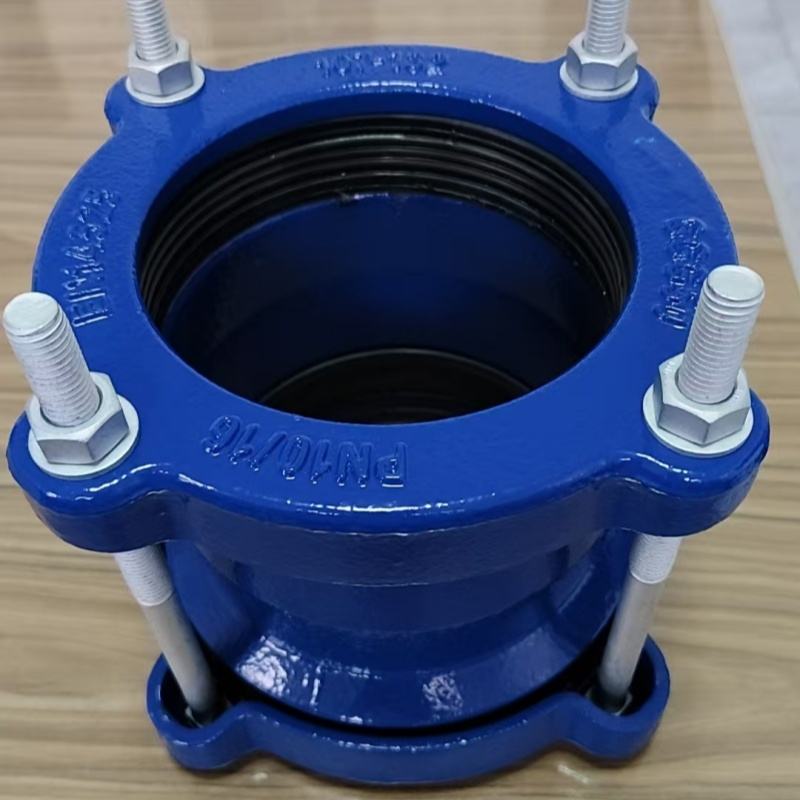 DN65 Wide Range Sleeve Type Ductile Iron Universal Flexible Connection ...