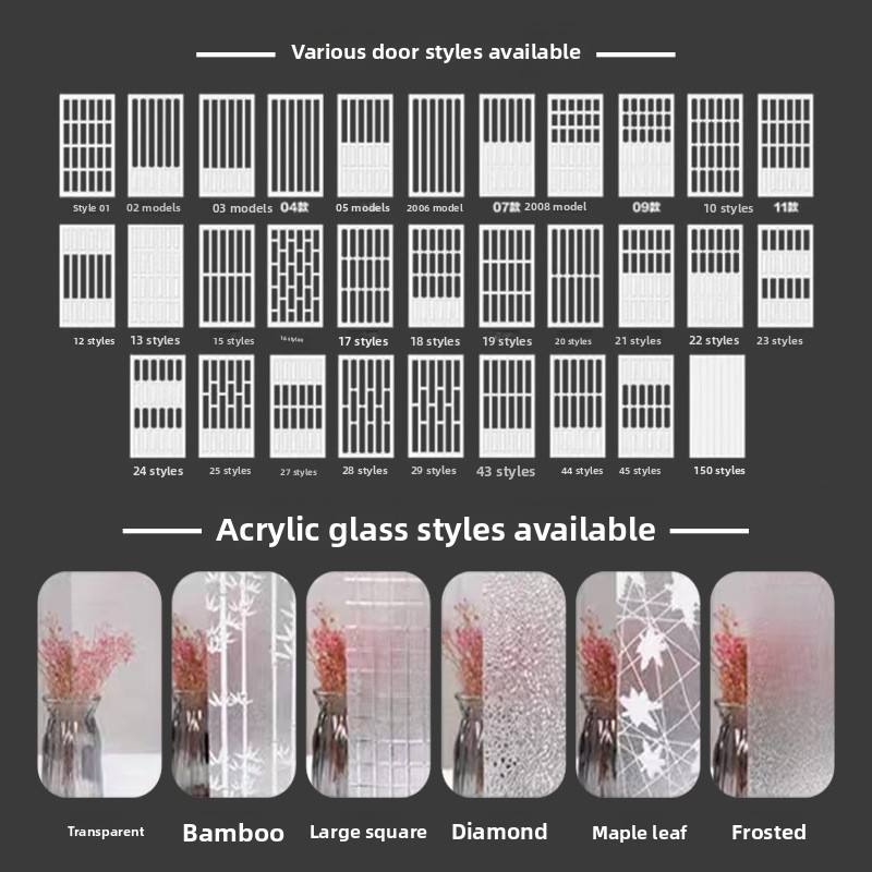 Xielan 01 Style PVC Sliding Door Open-Style Modern Minimalist Sound ...
