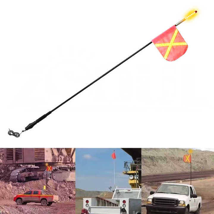 Heavy Duty Spring Quick Release Mount Safety Whip for Mine
