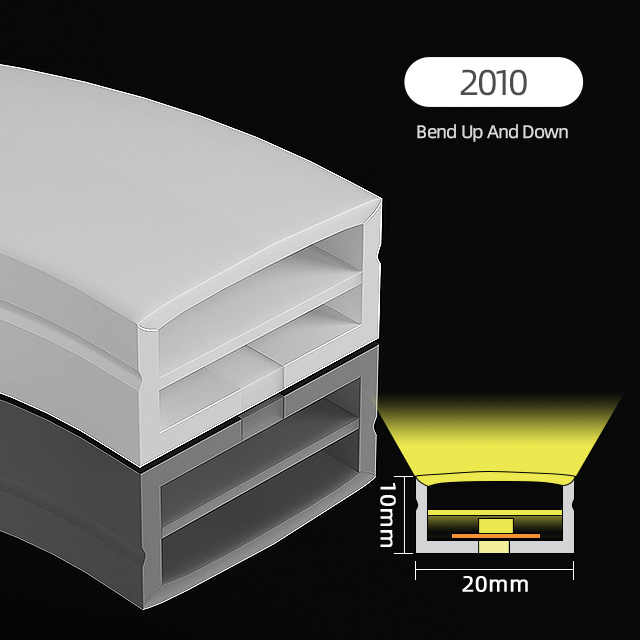 Customized Flexible Silicone LED Profile - 20*10mm