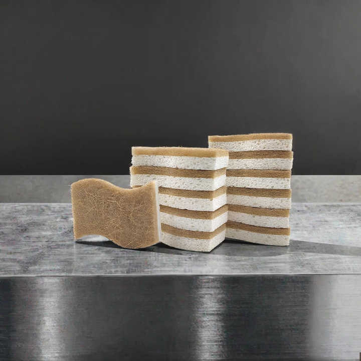 Eco-Friendly Biodegradable Natural Kitchen Sponge Sisal Pulp Cotton ...
