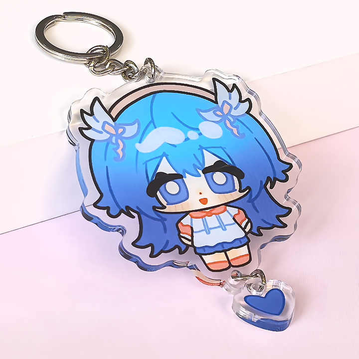 Fashion Custom Eco-friendly Acrylic Anime Keychain Cute Custom Acrylic ...