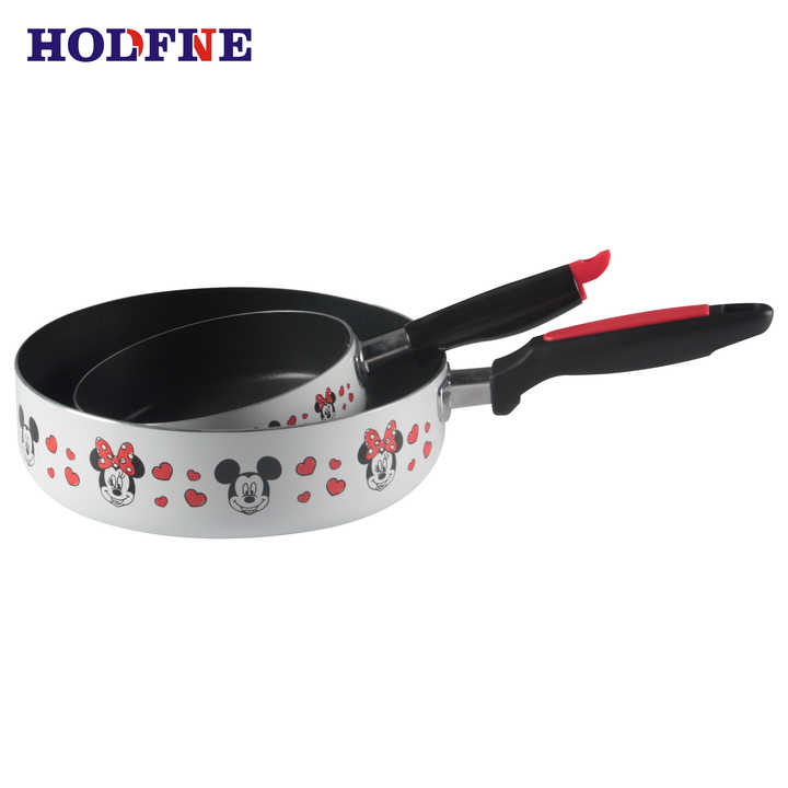 New design Cartoon animation characters Non-stick pan with decals ...