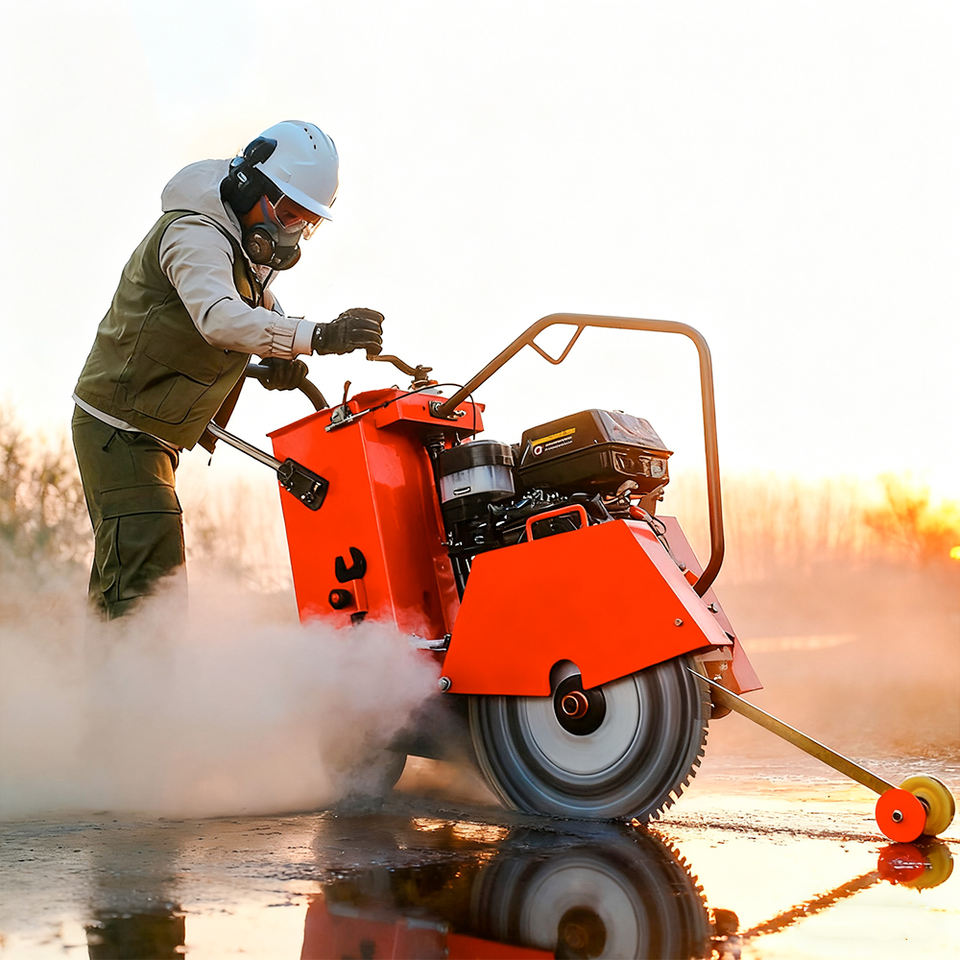 500mm Gasoline diesel Engine Concrete Asphalt Road Cutting Machine ...