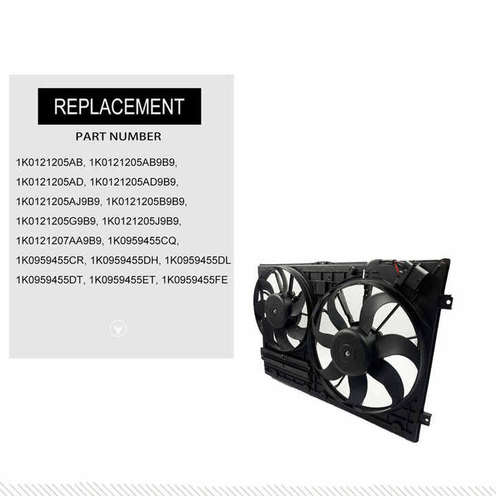 Radiator Engine Cooling AC Fan Assembly Radiator for Audi A3 TT Quattro ...