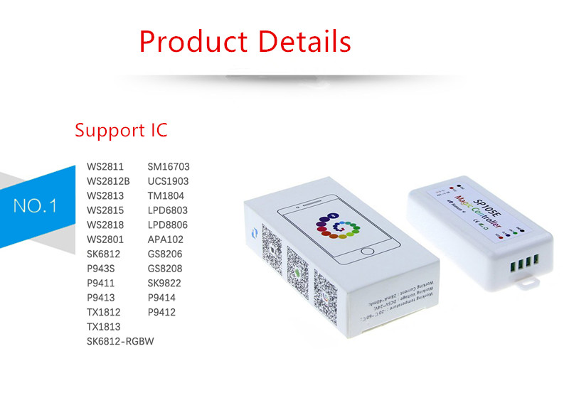 SP105E Magic control 2048 Pixels smart led pixel addressable light ...