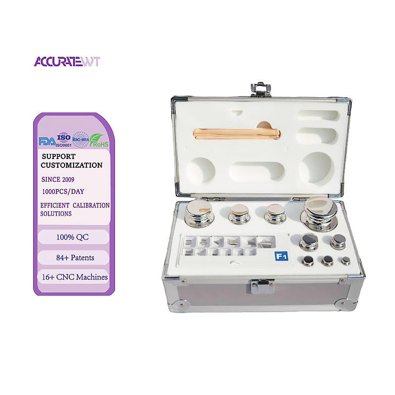 E1 E2 Class Calibration Standard Stainless Steel Weight Set 1mg-1kg ...
