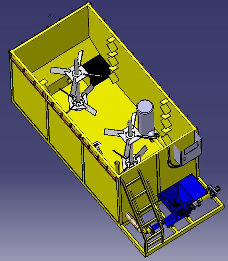 Oilfield Drilling Mud Mixing Tank System Equipment with Agitator and ...