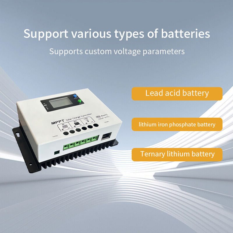 60A 80A 100A Sun Solar Charge Controller High Input Voltage 12V 24V 36V 48V PWM for Lithium Lead ...