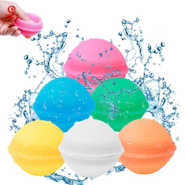 Reusable Silicone Water Balloon Self-Sealing Refillable Water Bombs for ...