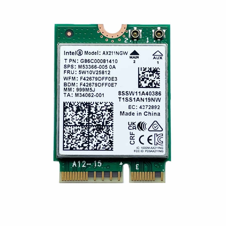 Wifi 6E AX211NGW Tri Band 2.4g/5g/6ghz Wireless Network Card