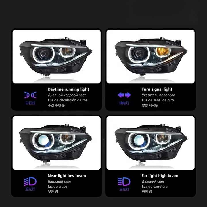 1 Series F20 Upgrade Headlight for BMW 2012-2015 F20 Hatchback LED ...