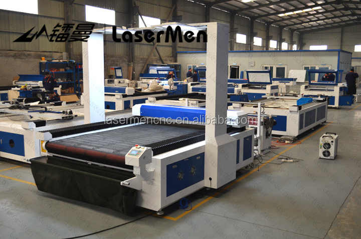 Large CNC Laser Cutting Machine for Fabric Cloth with Conveyor Platform ...