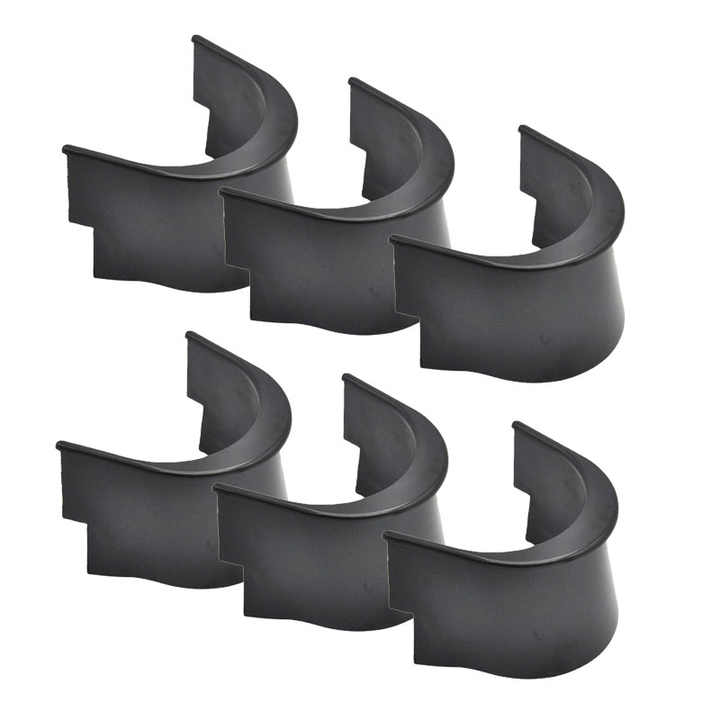 6 Pcs Billiards Plastic Durable Replacement 4 Corner 2 Side Pool Table ...