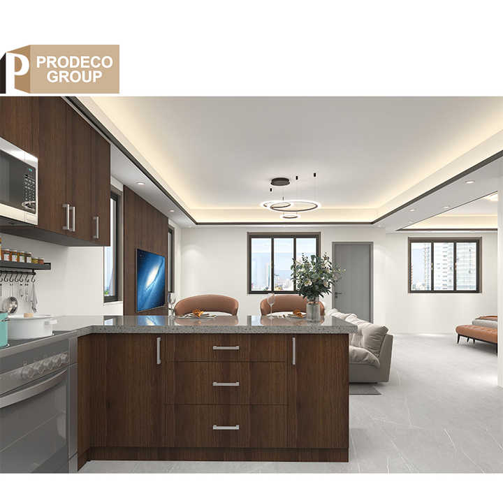 Prodeco Customised Modular MDF Kitchen Sideboard Cabinet with Faucet Modern Design for Wall ...