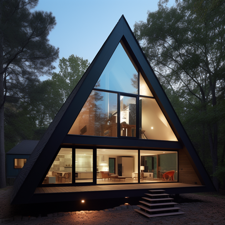 Giantsmade Luxury Low-rise Villa Modular Home Prefab Tiny Triangle ...